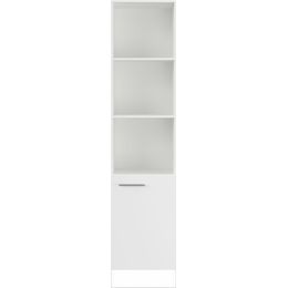 Seitenschrank IMPULS K&Uuml;CHEN "Valencia & Tirana", Breite/H&ouml;he: 50/205,1 cm", wei&szlig;, B:50cm H:205,1cm T:57,6cm, Dekorfolie, Holzwerkstoff, Schr&auml;nke, Seitenschrank, vormontiert, mit Dreht&uuml;r, mit verstellbaren Fachb&ouml;den