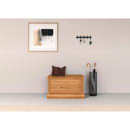 Sitztruhe OTTO HOME "Liotta", beige (natur gebeizt, gewachst), B:80cm H:45cm T:45cm, Massivholz, Sitzb&auml;nke, Truhe mit Stauraum