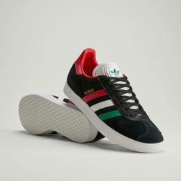 Sneaker adidas Performance "ADIDAS GAZELLE", Herren, Gr. 37, core schwarz, ftwr wei&szlig;, better scarlet, Leder, Schuhe Sneaker, Jamaika Bob Marley