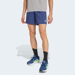 Laufshorts adidas Performance "RUN ESS SHOR M", Herren, Gr. L, L&auml;nge 7, tech indigo, innenbeinl&auml;nge ca. 18 cm, Obermaterial: 100% Polyester, Hosen