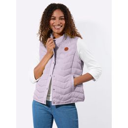 Steppweste Casual Looks, Damen, Gr. 46, flieder, 100% Polyester, Wattierung:100% Polyester, unifarben, Westen Steppweste
