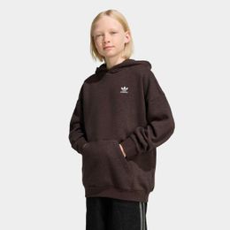 Kapuzensweatshirt adidas originals "LOOSE HOODIE FL", M&auml;dchen, Gr. 128, aurora coffee meliert, Obermaterial: 70% Baumwolle, 30% Polyester, normal, Rundhals, angesetztes B&uuml;ndchen, Sweatshirts
