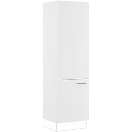 Seitenschrank IMPULS K&Uuml;CHEN "Valencia & Tirana", Breite/H&ouml;he: 60/205,1 cm, mit Kleiderstange", wei&szlig;, B:60cm H:205,1cm T:57,6cm, Dekorfolie, Holzwerkstoff, Schr&auml;nke, Seitenschrank, vormontiert, mit Dreht&uuml;r, mit Innenschubk&auml;sten
