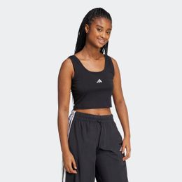 Tanktop adidas Sportswear "W SL SJ TK", Damen, Gr. XL, schwarz-wei&szlig; (schwarz, wei&szlig;), Obermaterial: 93% Baumwolle, 7% Elasthan, Rundhals, Tops Tanktop, schmale Passform, leichtes und luftiges Design