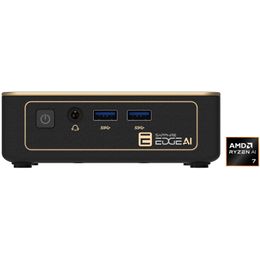 Sapphire Barebone-PC "EDGE AI 350", schwarz, gold, ohne Betriebssystem, Desktop-PCs
