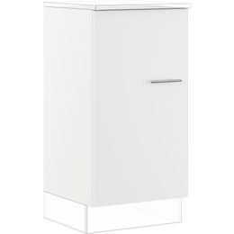 K&uuml;hlumbauschrank IMPULS K&Uuml;CHEN "Valencia & Tirana", Breite/H&ouml;he: 60/104,3 cm", wei&szlig;, B:60cm H:104,3cm T:57,6cm, Dekorfolie, Holzwerkstoff, Schr&auml;nke, vormontiert, mit Dreht&uuml;r