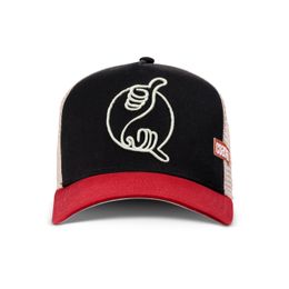 Trucker Cap COASTAL "Coastal HFT YinShaka", Herren, Gr. onesize, schwarz, wine, 60% Baumwolle, 40% Polyester, Caps