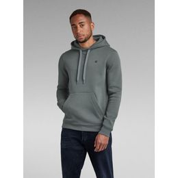 G-Star Raw Longpullover G-STAR "Premium Core Hooded Sweatshirt", Herren, Gr. L, graphite, Obermaterial: 55% Baumwolle, 45% Polyester, Pullover Longpullover