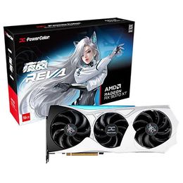 Powercolor Grafikkarte "RX 9070 XT Hellhound REVA 16GB", schwarz, wei&szlig;, Grafikkarten