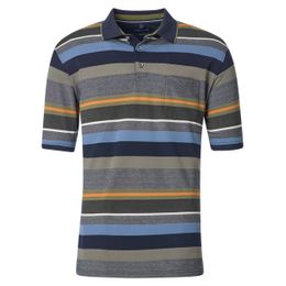 Poloshirt Casamoda "Casamoda Polo-Shirt gestreift", Herren, Gr. L, gr&uuml;n, 50% Baumwolle, 50% Polyester, Shirts