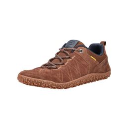 Schn&uuml;rschuh Camel Active "Camel Active Barfu&szlig;schuhe Halbschuhe Veloursleder", Herren, Gr. 42, braun, blau, Veloursleder, Schuhe Schn&uuml;rschuh