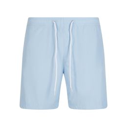 Shorts Urban Classics "Urban Classics Herren Basic Running Shorts", Herren, Gr. L, US-Gr&ouml;&szlig;en, oceanblau, 100% Polyester, unifarben, normal, Hosen Shorts