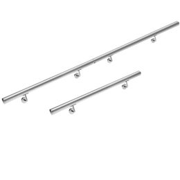 Monzana Handlauf 3er-Set Edelstahl 4,2x300cm