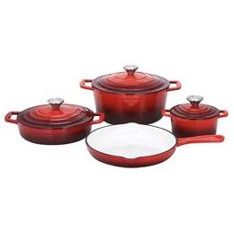 CS SOLINGEN Topf-Set CS KOCH-SYSTEME "Xanten", rot, T&ouml;pfe, Induktion