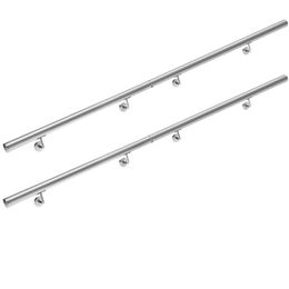Monzana Handlauf 4er-Set Edelstahl 4,2x400cm