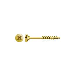 Spax Universalschraube 5 x 60 mm Senkkopf Kreuzschlitz Z Teilgewinde 4CUT YELLOX A2L (0291020500603)