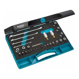 Hazet Werkzeug-Satz TX 1557/29 Vierkant hohl 6,3 mm (1/4 Zoll), Vierkant hohl 10 mm (3/8 Zoll), Vierkant hohl 12,5 mm (1/2 Zoll) Au&szlig;en TX Profil, Tamp)