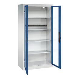 C+P Akkuladeschrank Acurado, 1950x930x500mm, 7035/5010 ; C + P M&ouml;belsysteme (8921-055E1|S10063)