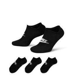 Sportsocken Nike "U NK NSW EVERYDAY ESSENTIAL NS", Damen, Gr. M (38/41), schwarz, wei&szlig;, Obermaterial: 98% Polyester, 2% Elasthan, Socken Sportsocken, f&uuml;r sportliche Aktivit&auml;ten, weiches Material, leichtes Design