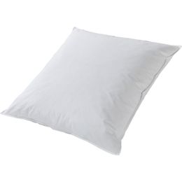 3-Kammer-Kopfkissen OTTO HOME "Kyam, NEUHEIT Kissen hergestellt in Deutschland", wei&szlig;, B:80cm L:80cm, Bezug Au&szlig;enkissen: 100% Baumwolle. F&uuml;llung Au&szlig;enkammer: 90% Daunen, 10% Federn. F&uuml;llung Innenkammer: 100% Federn, Kopfkissen, Kopfkissen 40x80 cm, 80x80 cm, DOWNPASS zertifiziert, NOMITE