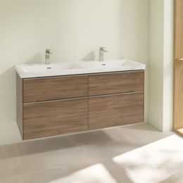 Villeroy & Boch Villeroy & Boch Subway 3.0 Schrank mit Doppelwaschtisch, 4 Ausz&uuml;ge, 4A71D5RW+C56800VH,
