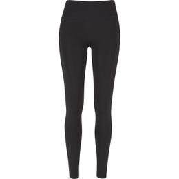 Leggings Urban Classics "Urban Classics Damen Ladies Recycled Pocket Leggings", Damen, Gr. L, US-Gr&ouml;&szlig;en, schwarz, 78% Polyester, 22% Elasthan, unifarben, skinny fit, Hosen Leggings