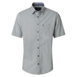 Kurzarmhemd Casamoda "Casamoda Freizeithemd Kurzarm Print", Herren, Gr. 6XL, Normalgr&ouml;&szlig;en, gr&uuml;n, 100% Baumwolle, bedruckt, l&auml;ssig geschnitten, Hemden