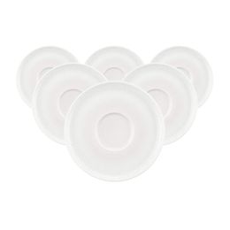Untertasse Seltmann Weiden "Kombi-Untertassen Sento Home &oslash; 16,2 cm 6er Set", wei&szlig; (aura wei&szlig;), B:16,2cm H:2cm L:16,2cm T:16,2cm &Oslash;:16,2cm, Speiseteller, Sp&uuml;lmaschinengeeignet, Mikrowellengeeignet, Ofenfest, Salamandergeeignet, K&uuml;hlschrankgeeignet, Gefrierschrankgeeignet