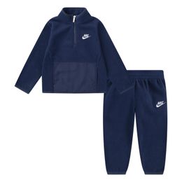 Jogginganzug Nike Sportswear "LIFESTYLE ESSENT 1/2 ZIP SET", M&auml;dchen, Gr. 80 (12), midnight navy, Obermaterial: 100% Polyester, Sportanz&uuml;ge Jogginganzug, zweiteiliges Set, f&uuml;r Babys