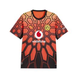 Trainingsshirt Puma "Borussia Dortmund 26/27 Torwarttrikot Herren", Herren, Gr. L, hot heat schwarz orange, Obermaterial: 100% Polyester. Rippe: 100% Polyester. Einsatz: 100% Polyester, regular fit, Rundhals, Shirts