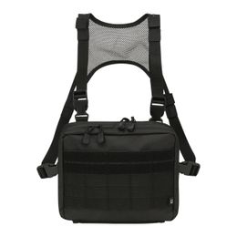 Schultertasche Brandit "Brandit Unisex Chest Pack", M&auml;dchen, Gr. onesize, schwarz, Polyester, unifarben, Taschen Schultertasche