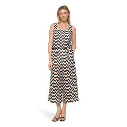 Overall Betty Barclay "Damen ohne Arm", Damen, Gr. 36, Normalgr&ouml;&szlig;en, schwarz, wei&szlig;, Obermaterial: 100% Polyester. Futter: 65% Polyester, 35% Viskose, figurumspielend, Rundhals, Overalls Overall