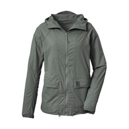 Funktionsjacke Killtec "KOS 166 WMN JCKT", Damen, Gr. 36, mittelgrau, Obermaterial: 88% Polyamid, 8% Elasthan, 4% Polyester, Jacken Funktionsjacke, Wasserabweisende, atmungsaktive Damenjacke mit Kapuze