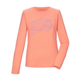 Langarmshirt Killtec "KOS 179 WMN LS SHRT", Damen, Gr. 36, pfirsich, Obermaterial: 90% Polyester, 10% Elasthan, Shirts Langarmshirt, Weiches, strapazierf&auml;higes, atmungsaktives Langarmshirt