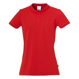 Poloshirt Uhlsport "POLO SHIRT Essential Prime Women", Herren, Gr. L, rot, Obermaterial: 57% Baumwolle CO(Bio). 38% Polyester Pol. recyc.. 5% Elasthan EL., Shirts