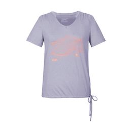 T-Shirt Killtec "KOS 497 WMN TSHRT", Damen, Gr. 36, helllila, Obermaterial: 88% Polyester, 12% Elasthan, V-Ausschnitt, Shirts T-Shirt, Weiches, strapazierf&auml;higes Funktionsshirt mit Kordelzug