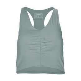 Funktionstop Killtec "KOS 170 WMN TP", Damen, Gr. 42, graugr&uuml;n, Obermaterial: 80% Polyester, 20% Elasthan, Tops, Atmungsaktiv, schnelltrocknend, Comfort-Stretch, herausnehmbare Pads