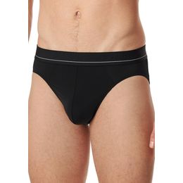 Rioslip Schiesser "Pure Micro", Herren, Gr. 5, schwarz (000, schwarz), Single Jersey, Obermaterial: 80% Polyamid, 20% Elasthan, k&ouml;rpernah, Unterhosen, ohne Eingriff, ohne st&ouml;rende N&auml;hte