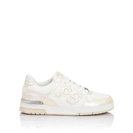 Laufschuh Plein Sport "Low-Top Sneakers PS Cocco", Damen, Gr. 35, Normalschaft, 01of, sanftes wei&szlig;, Schuhe Laufschuh