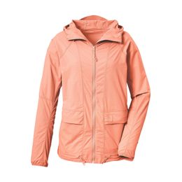 Funktionsjacke Killtec "KOS 166 WMN JCKT", Damen, Gr. 36, pfirsich, Obermaterial: 88% Polyamid, 8% Elasthan, 4% Polyester, Jacken Funktionsjacke, Wasserabweisende, atmungsaktive Damenjacke mit Kapuze