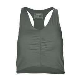 Funktionstop Killtec "KOS 170 WMN TP", Damen, Gr. 42, mittelgrau, Obermaterial: 80% Polyester, 20% Elasthan, Tops, Atmungsaktiv, schnelltrocknend, Comfort-Stretch, herausnehmbare Pads