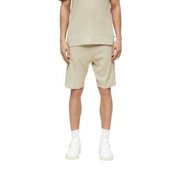 Webshorts s.Oliver, Herren, Gr. L, N-Gr, beige, Web, Obermaterial: 60% Baumwolle, 40% Polyester, unifarben, l&auml;ssig geschnitten kniefrei, Hosen, mit Gummizug und