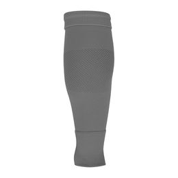 Sportsocken Uhlsport "Stutzenstrumpf Tube It Sleeve Kids", M&auml;dchen, Gr. 28-32, grau (steingrau), Obermaterial: 90% Polyester Pol. recyc.. 8% Polyamid Polyam.recyc. 2% Elasthan EL., Socken Sportsocken