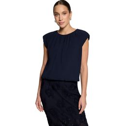 T-Shirt Zero "Damen mit Rundhalsausschnitt", Damen, Gr. 34, deep sky, Jersey, Obermaterial: 100% Polyester. Futter: 5% Elasthan, 95% Polyester. F&uuml;llung:, h&uuml;ftbedeckend, Rundhals, Shirts T-Shirt, Falten