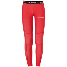 Thermounterhose Uhlsport "Tights DISTINCTION PRO LONG", Herren, Gr. L, 1 Stk., rot, Obermaterial: 80% Polyamid PA. 20% Elasthan EL., Unterhosen Thermounterhose