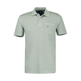 Poloshirt Lerros "Polo in Jersey-Qualit&auml;t mit Brusttasche aus reiner Baumwolle", Herren, Gr. L, gr&uuml;n (bay gr&uuml;n), 100% Baumwolle, ohne Ausschnitt, Shirts
