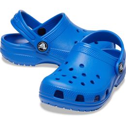 Clog Crocs "Classic Clog T", M&auml;dchen, Gr. 22, blau, Obermaterial: 50% Polyester PES. 50% Sonstiges Material (Ananasfaser) AM_PF ., Schuhe Clog