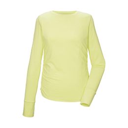 Langarmshirt Killtec "KOS 173 WMN LS SHRT", Damen, Gr. 36, limette, Obermaterial: 88% Polyester, 12% Elasthan, Shirts Langarmshirt, Atmungsaktiv, schnelltrocknend, dehnbar, Daumenl&ouml;cher, Raffung