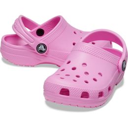 Clog Crocs "Classic Clog T", M&auml;dchen, Gr. 23, pink, Obermaterial: 50% Polyester PES. 50% Sonstiges Material (Ananasfaser) AM_PF ., Schuhe Clog