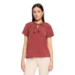 Schlupfbluse Cartoon "Damen mit Raffung", Damen, Gr. 34, rust braun, Obermaterial: 83% Modal, 17% Polyester, l&auml;ssig geschnitten normal, Rundhals, Blusen Schlupfbluse